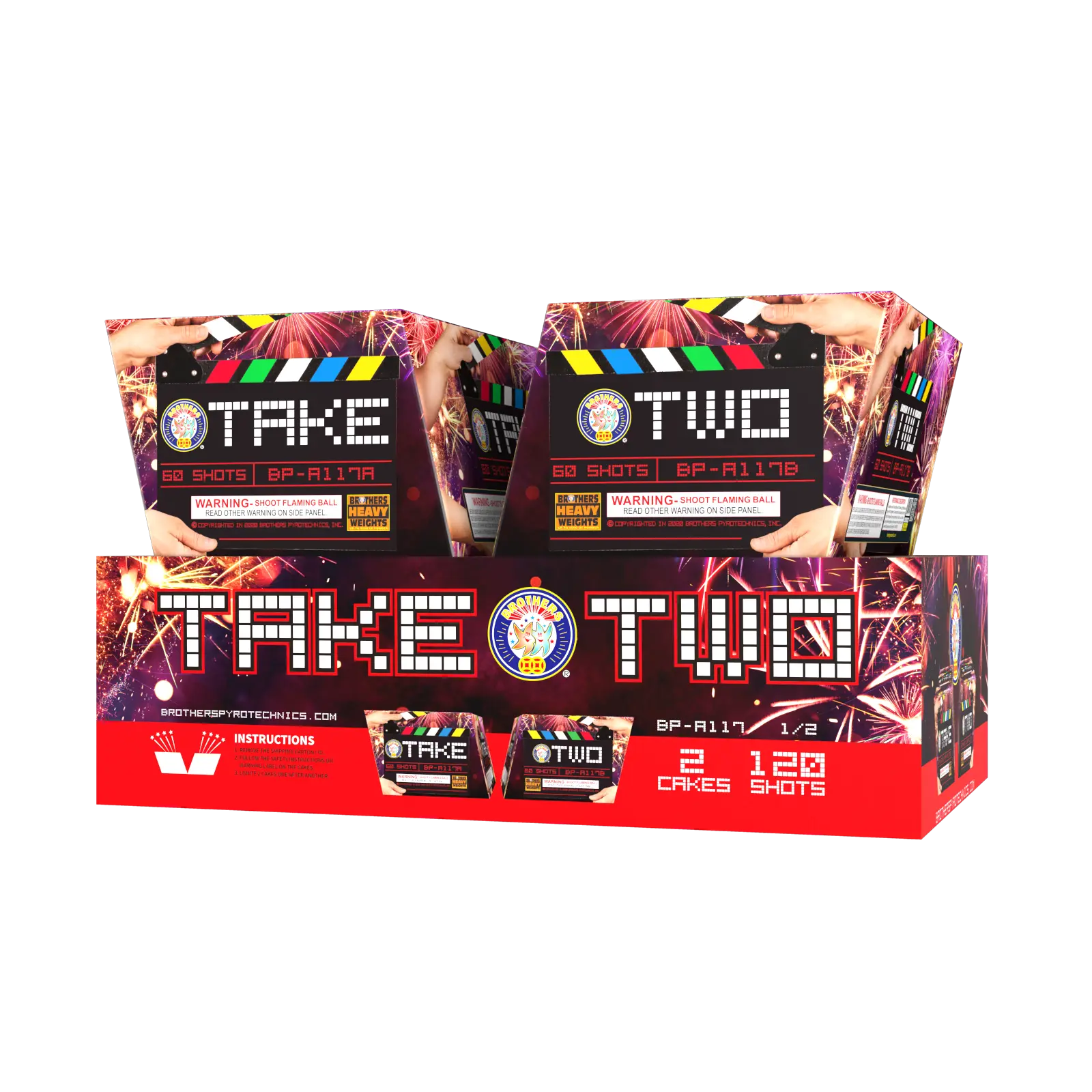 Take Two | 500g Cakes | Order Fireworks Online